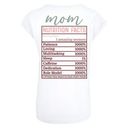 F4NT4STIC T-Shirt Mom Nutrition Facts in wei&szlig; | Gr.: 5XL