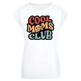 F4NT4STIC T-Shirt Cooler Moms Club Muttertag Retro Vibe in wei&szlig; | Gr.: XXL