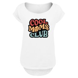 F4NT4STIC T-Shirt Cooler Moms Club Muttertag Retro Vibe in wei&szlig; | Gr.: S