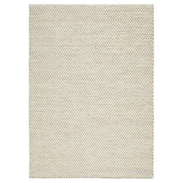 Boxxx Handwebteppich Happy, Wei&szlig;, Textil, Abstraktes, rechteckig, 80x150 cm, in verschiedenen Gr&ouml;&szlig;en erh&auml;ltlich, leicht zusammenrollbar, Teppiche & B&ouml;den, Teppiche, Naturteppiche