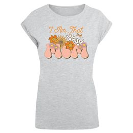 F4NT4STIC T-Shirt Muttertag Blumen Mama in grau meliert | Gr.: XL