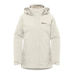 Jack Wolfskin Jacke 'ROTWAND' Damen Gr&ouml;&szlig;e M cappuccino / hellgrau / schwarz