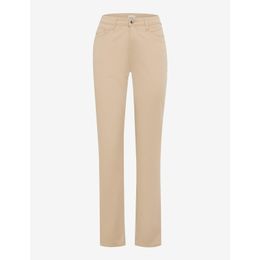 Brax Damen Five-Pocket-Hose Style CAROLA ALMOND, hellbraun, Gr. 34