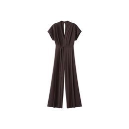 Mango Jumpsuit 'Pleated' female Brown size S