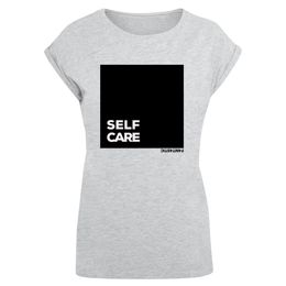 F4NT4STIC T-Shirt SELF CARE SHORT SLEEVE TEE in grau meliert | Gr.: S