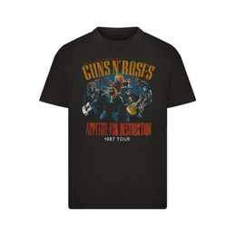 F4NT4STIC T-Shirt Guns N' Roses 1987 Tour Vintage Rock in schwarz | Gr.: 134/140