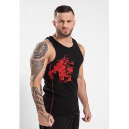 Gorilla Wear Monterey Tanktop – Schwarz/Rot | Gr.: S/M