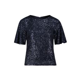 Vera Mont Pailletten-Bluse mit Flügelärmeln in Night Sky | Gr.: 46