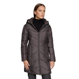 Betty Barclay Damen Outdoorjacke "Damen mit abnehmbarer Kapuze"dunkelbraun, Gr. 38, Obermaterial: 88% Polyester, 12% Polyamid; Futter: 100%