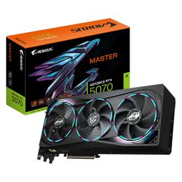 Gigabyte Grafikkarte "AORUS GeForce RTX 5070 MASTER 12G Grafikkarte - 12GB GDDR7, 192 Bit, P", ohne farbbezeichnung, Grafikkarten