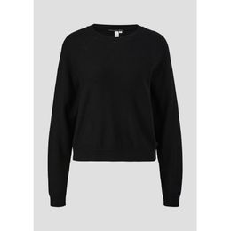 QS Strickpullover in 9999_schwarz | Gr.: S