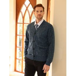YOUTHUP Knit Cardigan male Blue size 4XL