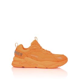 Sneaker Plein Sport "Track King", Damen, Gr. 48, Normalschaft, 86, orangefluo, Schuhe Sneaker