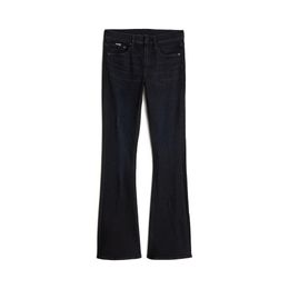 G-Star Raw 5-Pocket-Jeans G-STAR "3301 Flare Jeans", Damen, Gr. 25, Länge 32, worn in schwarz vortex, Obermaterial: 8% Elastomultiester, 1% Elasthan, Jeans 5-Pocket-Jeans