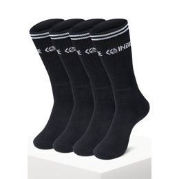 INDICODE JEANS Socken 'Faltman' Herren Gr&ouml;&szlig;e 47/50 schwarz / wei&szlig;