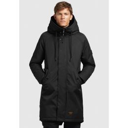 Winterjacke Khujo "TANDEM", Herren, Gr. L, schwarz, Web, Obermaterial: 100% Polyester, unifarben, weit ca. Mitte Oberschenkel, Jacken Winterjacke