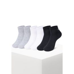 INDICODE JEANS Socken 'Foltman' Herren Gr&ouml;&szlig;e 39/42 hellgrau / schwarz / wei&szlig;
