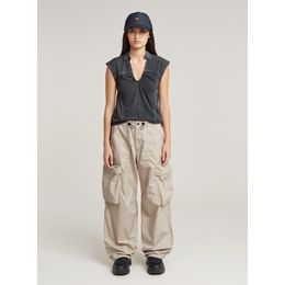 G-Star Raw Cargohose G-STAR "Balloon Cargo High Waist Hose", Damen, Gr. 28, Länge 34, dk brick, Obermaterial: 100% Baumwolle, Hosen Cargohose