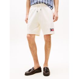 Sweatshorts Tommy Hilfiger "AMERICANA SHORTS", Herren, Gr. L, N-Gr, wei&szlig; (ivory petal), Sweatware, Obermaterial: 100% Baumwolle, Hosen Sweatshorts