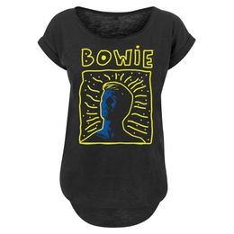 F4NT4STIC Long Cut T-Shirt Long Cut T-Shirt David Bowie 90s Frame in schwarz | Gr.: XXL