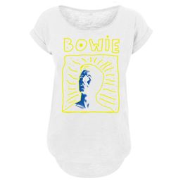 F4NT4STIC Long Cut T-Shirt Long Cut T-Shirt David Bowie 90s Frame in wei&szlig; | Gr.: S