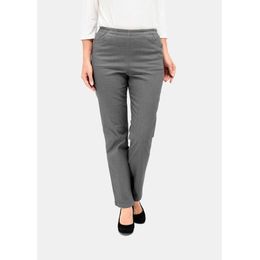 GOLDNER Bequeme Schlupfhose mit Stretchbund in grau | Gr.: 52