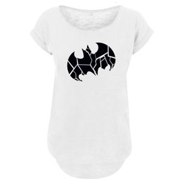 F4NT4STIC Long Cut T-Shirt DC Comics Batman Logo' in wei&szlig; | Gr.: XS