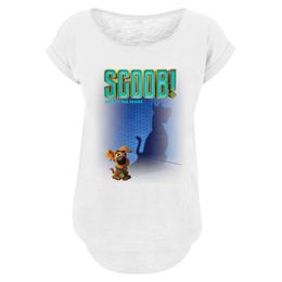 F4NT4STIC Long Cut T-Shirt Long Cut T-Shirt 'Scooby Doo Movie Poster' in wei&szlig; | Gr.: XL