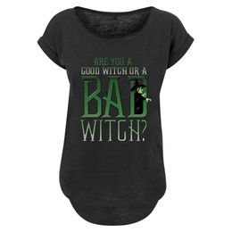 F4NT4STIC Long Cut T-Shirt Disney Wizard of Oz Good Witch Bad Witch in schwarz | Gr.: XL