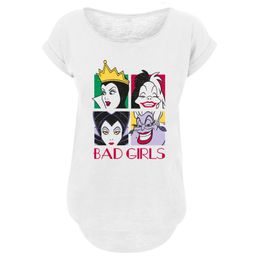 F4NT4STIC Long Cut T-Shirt Villains Bad Girls in wei&szlig; | Gr.: S
