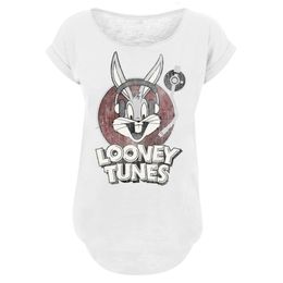 F4NT4STIC Long Cut T-Shirt Looney Tunes Bugs Bunny' in wei&szlig; | Gr.: S