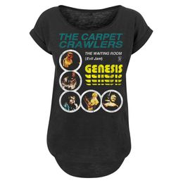 F4NT4STIC Long Cut T-Shirt Long Cut T-Shirt 'Genesis The Carpet Crawlers' in schwarz | Gr.: XL