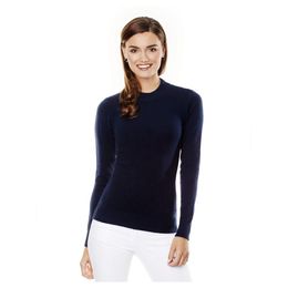 Vincenzo Boretti Pullover gerader Schnitt in dunkelblau | Gr.: M