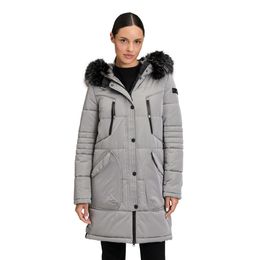 Steppjacke Betty Barclay "Damen mit Kapuze", Damen, Gr. 36, silber (silbergrau), Obermaterial: 100% Polyamid; Futter: 100% Polyamid; &Auml;rmelfutter: 100% Polyester, l&auml;ssig geschnitten, Jacken Steppjacke