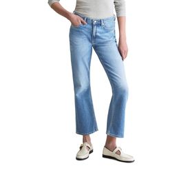 Marc O'Polo Schlagjeans MARC O'POLO DENIM "aus Organic Cotton Stretch", Damen, Gr. 28, L&auml;nge 30, medium blau, Obermaterial: 98% Baumwolle, 2% Elasthan, unifarben, ausgestellt kn&ouml;chellang, Jeans