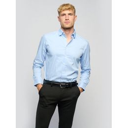 Teeshoppen Business Shirt male Blue size S