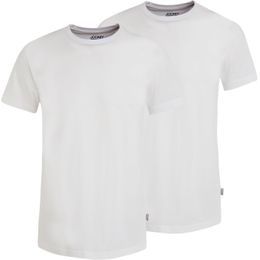 T-Shirt Jockey "American T-Shirt", Herren, Gr. XXL, wei&szlig;, Single Jersey, Obermaterial: 100% Baumwolle, unifarben, bequem normal, Rundhals, Shirts T-Shirt, Single-Jersey, Cotton, weich