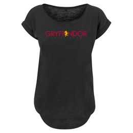 F4NT4STIC Long Cut T-Shirt Harry Potter Gryffindor Text in schwarz | Gr.: XXL