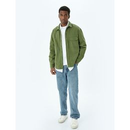 KOTON Between-Season Jacket male Green size XXS