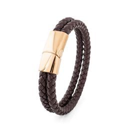 Akitsune Bracelet 'Simplicitas' male Brown size 20 cm