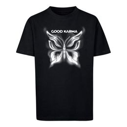 Mister Tee Shirt "Good Karma Butterfly Tee" in Schwarz | Gr.: 146/152