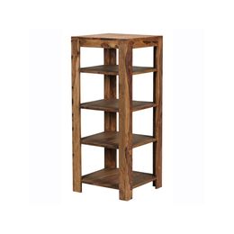 KADIMA DESIGN Standregal MUMBAI Massiv-Holz 105 cm Wohnzimmer-Regal mit 4 | Gr.: 44 x 44 x 60 cm