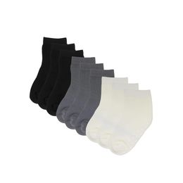 Yalion 9er Pack Antirutschsocken Halbpl&uuml;sch in Bunt | Gr.: 15/16