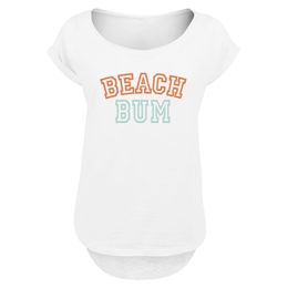 F4NT4STIC Long Cut T-Shirt Beach Bum in wei&szlig; | Gr.: S