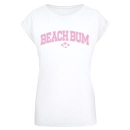 F4NT4STIC Extended Shoulder T-Shirt Beach Bum Summer Varsity Retro in wei&szlig; | Gr.: M
