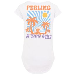 F4NT4STIC Long Cut T-Shirt Feeling a Little Salty Summer in wei&szlig; | Gr.: S