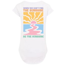 F4NT4STIC Long Cut T-Shirt Be The Sunshine Color in weiß | Gr.: S