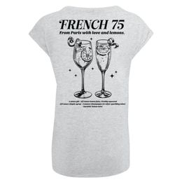 F4NT4STIC Extended Shoulder T-Shirt French 75 From Paris With Love in grau meliert | Gr.: XXL