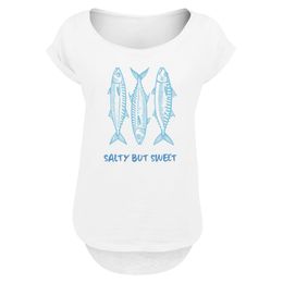 F4NT4STIC Long Cut T-Shirt Salty But Sweet in wei&szlig; | Gr.: S