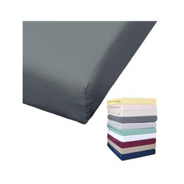 Bierbaum Jersey-Spannbettlaken in Anthrazit | Gr.: 150x200 cm